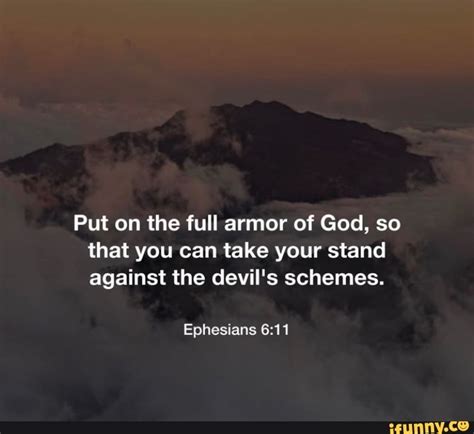 Put On The Full Armor Of God So That You Can Take Your Stand Against
