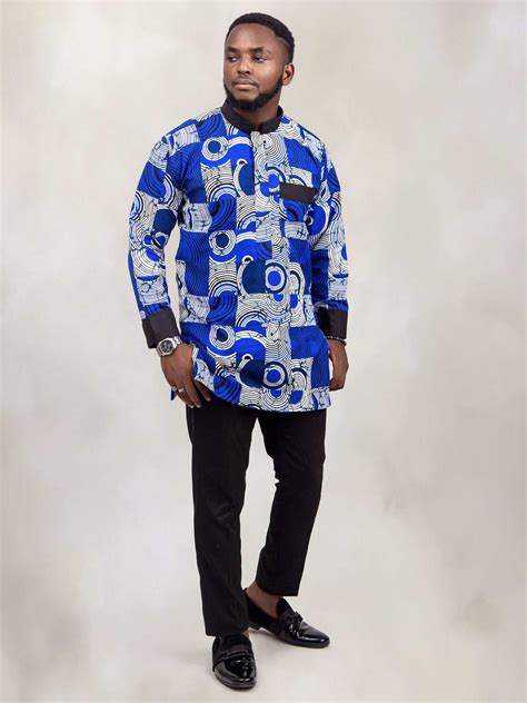 Men Pattern Ankara Shirt The Tjcollectibles