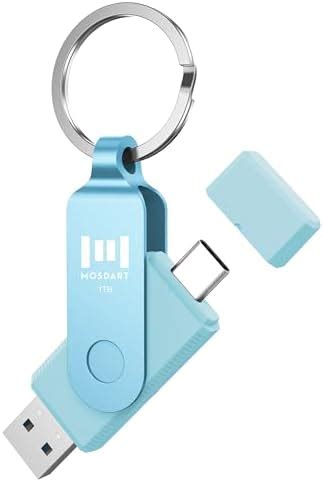 Amazon Com MOSDART 1TB USB C Dual Flash Drive Speed Up To 150MB S With Keychain 2 In 1 OTG