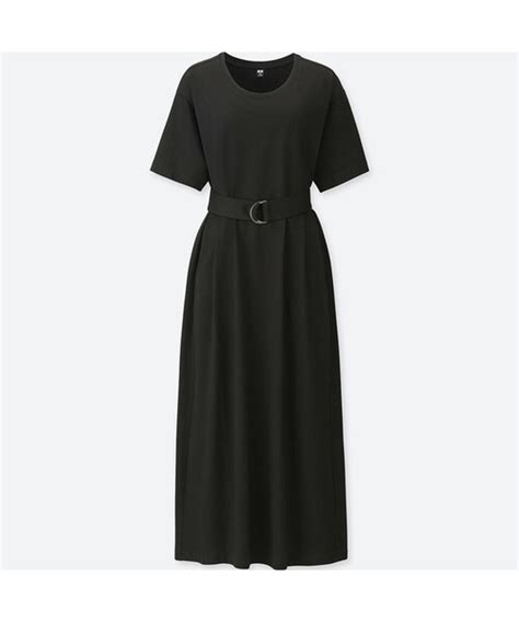Uniqlo（ユニクロ）の「ベルテッドtワンピース（半袖）＋e（ワンピース）」 Wear