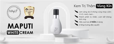 Kem trị thâm vùng kín Maputi Organic Fragrance White Cream 100ml