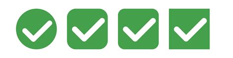 Check Box Icon Set With Different Rounded Corners Vector 26530384