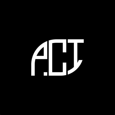 Pci Letter Logo Design On Black Backgroundpci Creative Initials Letter
