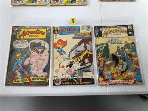 Lot Of 3 Dc Supergirl Adventure Comics 1970 395 410 392 South Auction
