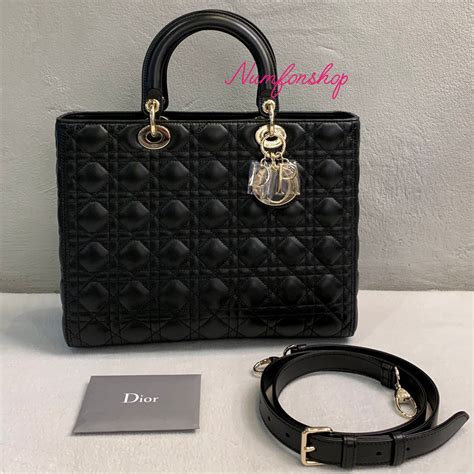 Lady Dior 12 Black Lambskin Bag 2023 New