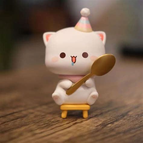 Mitao Cat Series 04 Peach Cat In Love Pvc Figures Toydollsshop