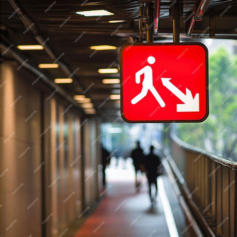 Emergency Evacuation Plan And Signage Premium Ai Generated Image