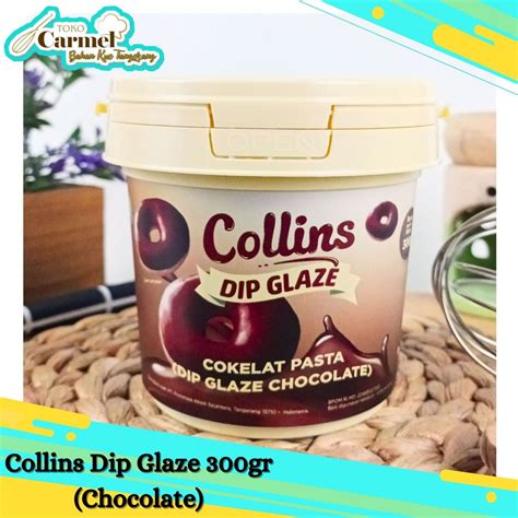 Jual Collins Dip Glaze Gr Dipping Glaze Donat Topping Coklat Lumer Aneka Rasa Shopee