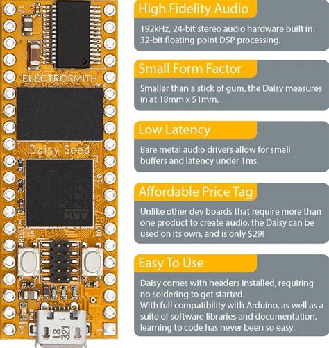 daisy open source audio development board from 29 geeky gadgets