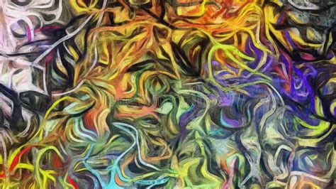 Colorful Abstract Waveforms Representing Digital Sound In 4k Resolution Stock Footage Video Of