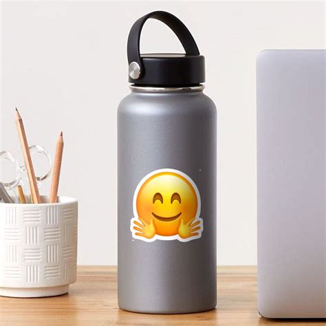 Hugging Face Emoji Sticker For Sale By Amemestore Redbubble