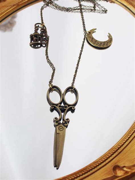 Handmade Scissors Pendant Necklace