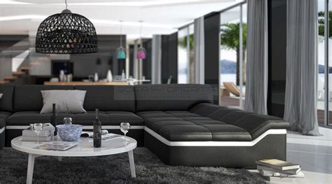 Moderne Wohnlandschaft Barari U Form Sofa Design Couch Relaxsofa Ebay