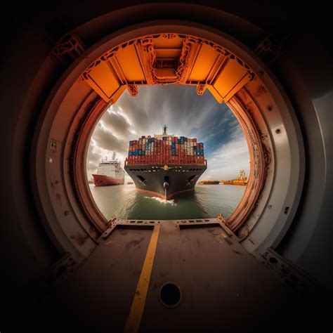 Premium Photo Container Operation In Port Series