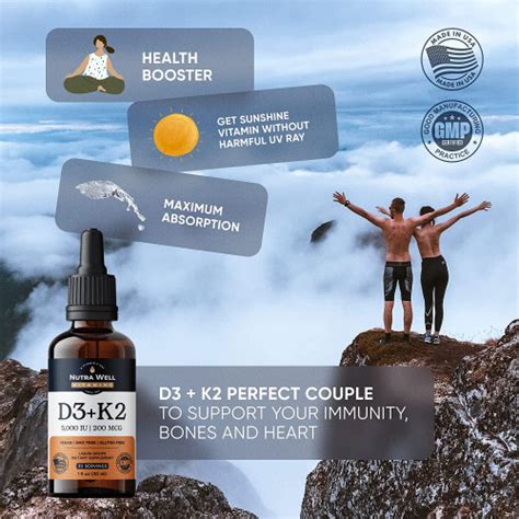 Snagshout Per Se Labs Vitamin D3 K2 Liquid Drops D3 5000 Iu K2 Mk