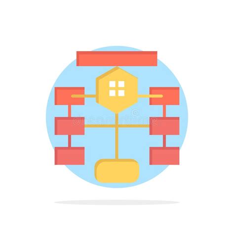 flow chart concept flat icon stock vector illustration of