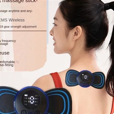 Jual Hematku Bella Alat Pijat Terapi Leher Punggung Model Kupu Electrik Mini Massanger Ems