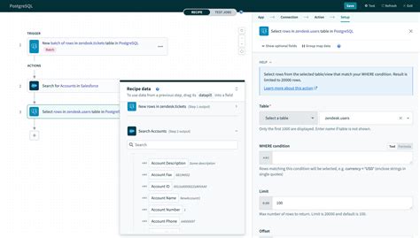 Workato Connectors Postgresql Select Actions Workato Docs
