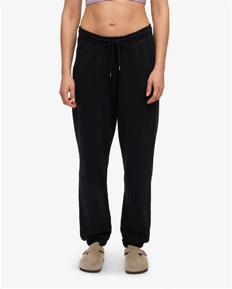 Organic Sweatpants Deep Black Colorful Standard