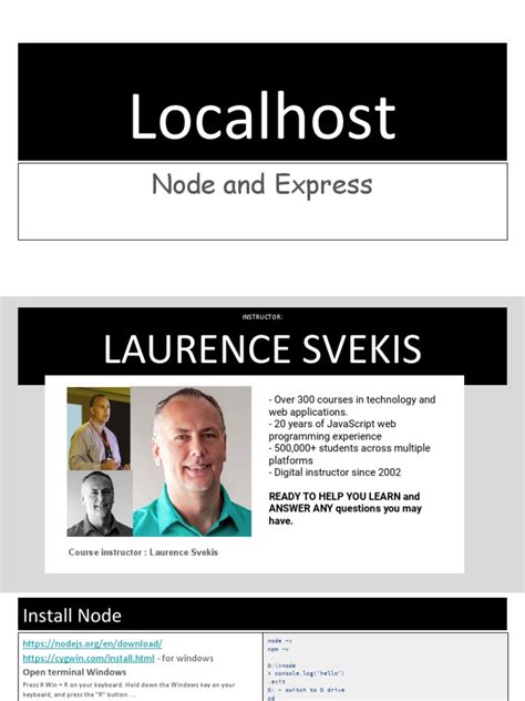 1 5 Localhost Setup Pdf Command Line Interface Computing