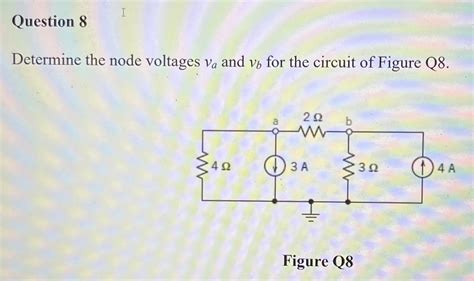 Solved By An EXPERT Question Determine The Node Voltages Va And Vb For Chegg