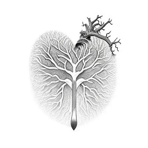Realism 75 Tree Of Life 25 Realistic Heart Tattoo Design Idea In 2023 Realistic Heart