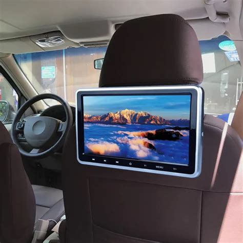 หน้าจอ Tft Lcd ขนาด10 1นิ้วที่พิงศีรษะเบาะรถ1024 600เครื่องเล่น Dvd จอ