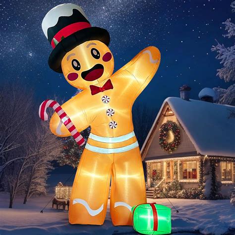 Gudelak Inflables De Navidad De 12 Pies Decoraciones Inflables