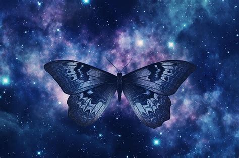Fundo Da Nebulosa Da Borboleta Cósmica Imagem Premium Gerada Com Ia