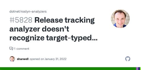 Release Tracking Analyzer Doesnt Recognize Target Typed New · Issue