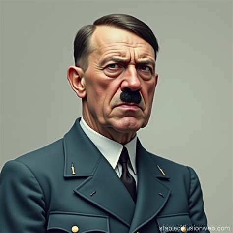 Digitally Enhanced Portrait Of Adolf Hitler Stable Diffusion Online