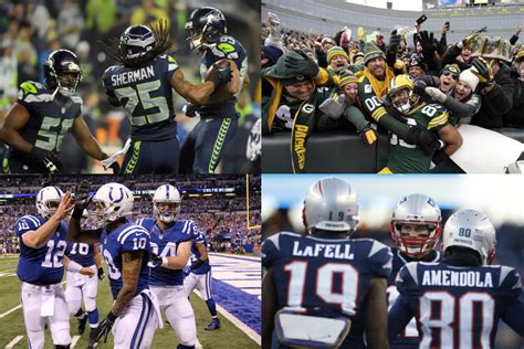 Nfl Playoff Schedule 2015 Patriots Colts Seahawks And Packers