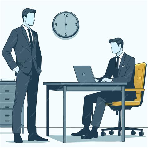 Premium Vector Boss Giving Instructions And Overloading Work Employee