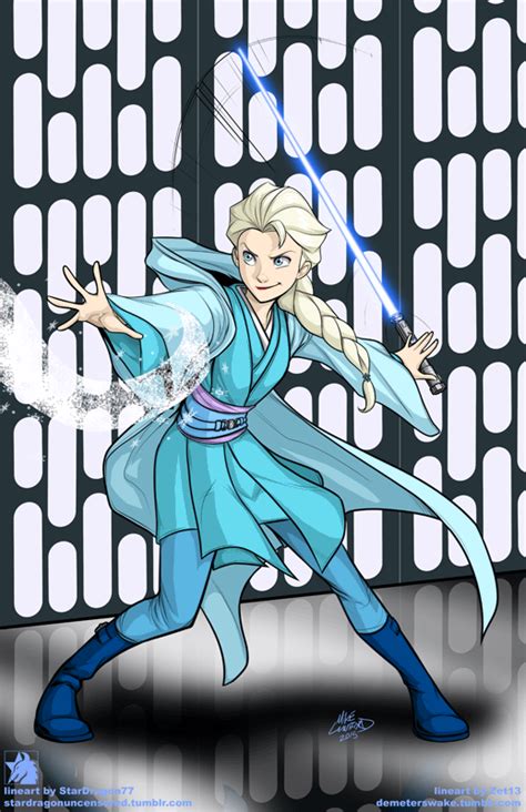 Elsa Jedi By R Frozen