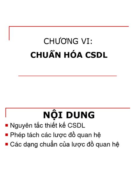 Chuan Hoa Csdl Pdf