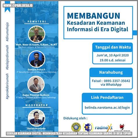 Sekolah Keamanan Digital Meningkatkan Kesadaran Tentang Keamanan Daring Di Desa Cipari Cipari
