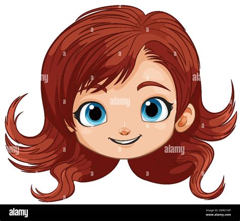 Vector Illustration Of A Smiling Young Girl Stock Vector Image And Art