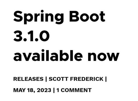 Kiran Kumar M On Linkedin Spring Boot 31 Has Arrived 🍃 Lnkd