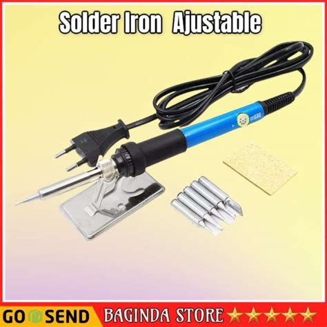 Promo Set Solder Listrik W Watt Wat Dengan Temperatur Suhu Adjustable Diskon Di