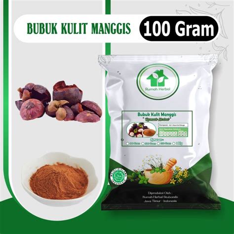 Bubuk Kulit Manggis 100 Gram Lazada Indonesia