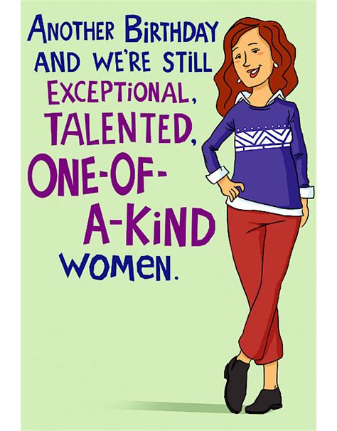 Recycled Paper Greetings Birthday Card Exceptional Talented Women
