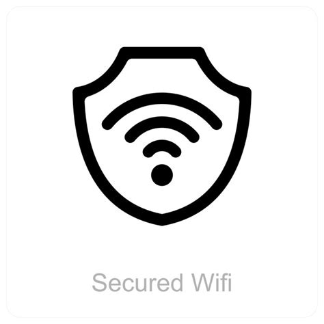 Premium Vector Secured Wifi Icon Premium Vector Secured Wifi Icon