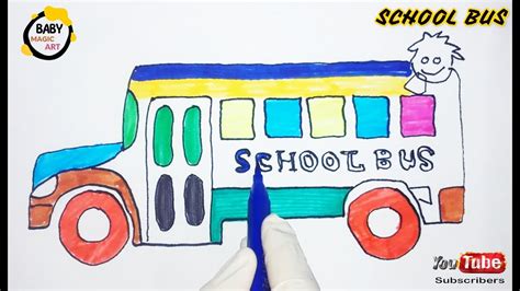 Easy Drawing Bus How To Draw Bus Step By Step Babymagicart YouTube