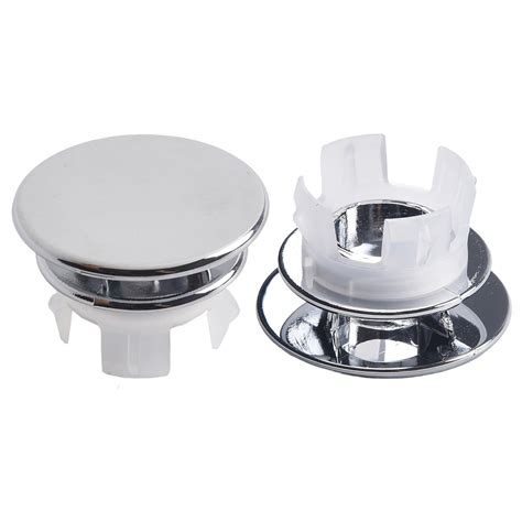 Sink Overflow Ring Cover Replacement Bathroom Basin Trim Bath Round Plastic Sink Overflow Hole