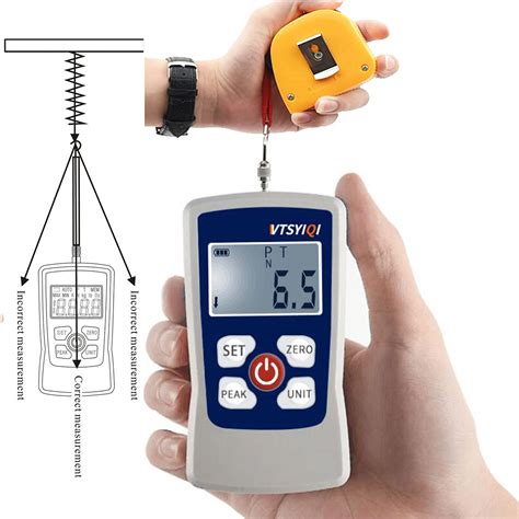 Vtsyiqi Digital Force Gauge 500n Push Pull Force Gauge Digital
