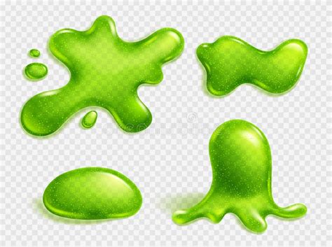 Green Slime Blob Jelly Liquid Snot Stain Or Glue Stock Illustration Illustration Of Smudge