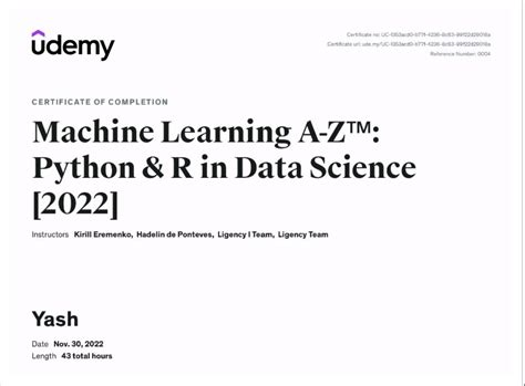 Yash Badgujar On Linkedin Hello Connectioni Have Successfully Completed The Machine Learning