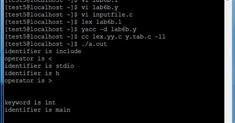 Vtu Cse Labs Ss 6b Yacc Recognize Valid Identifier Operators And