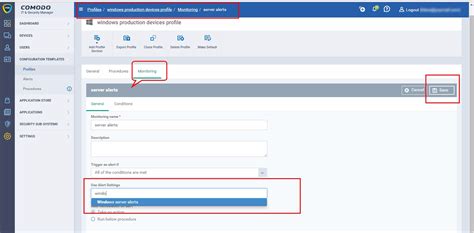 Configuring Alerts In Itsm Using Comodo One