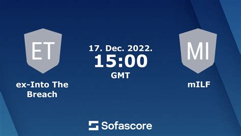 Ex Into The Breach Milf Live Score Sofascore